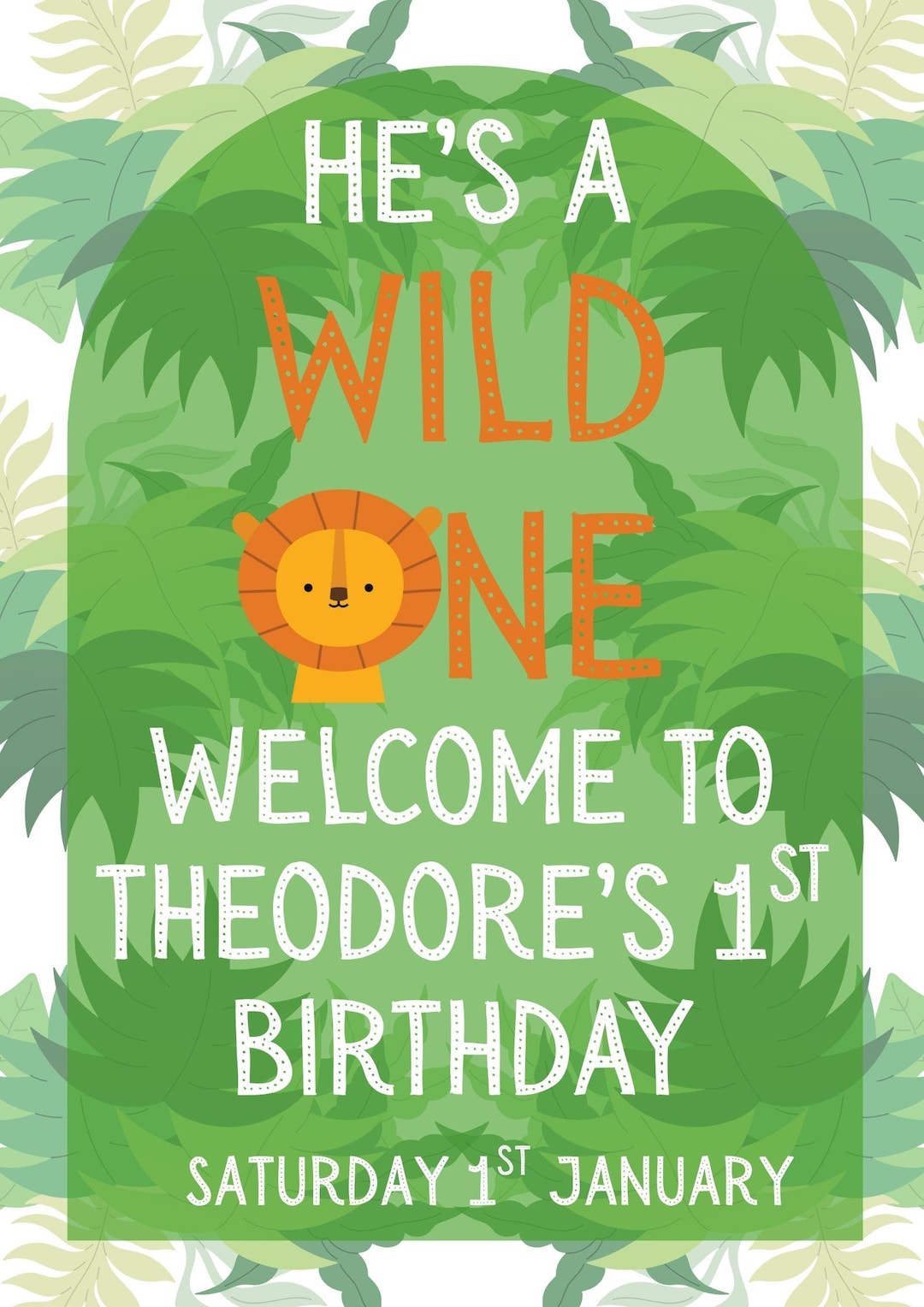 Wild One Welcome Sign, Digital Templates for Any Occasion - Etsy