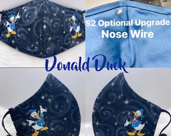 Donald Duck Face Mask - Etsy