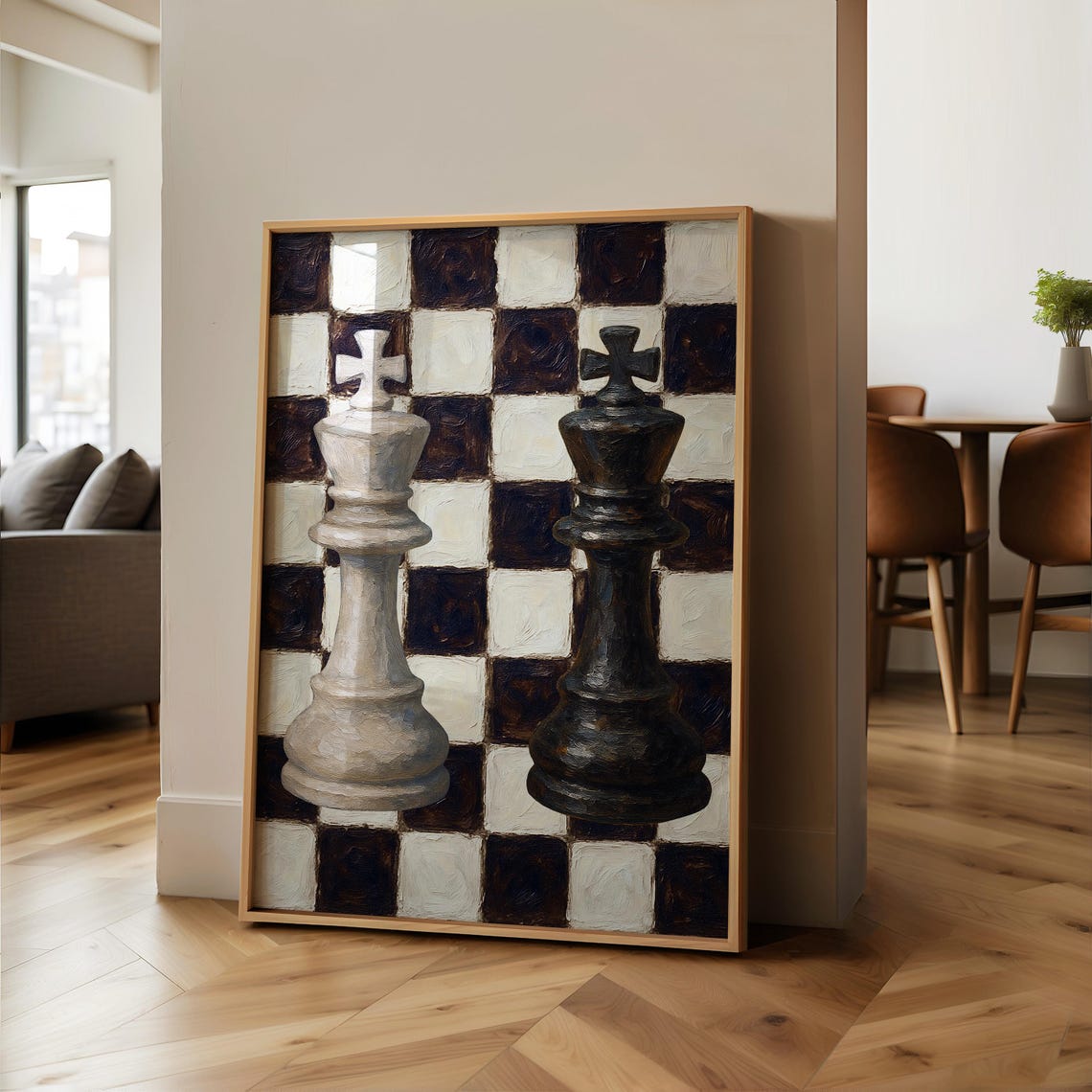 Chess King DIGITAL Poster | Chess King Wall Art Print | Vintage Chess ...
