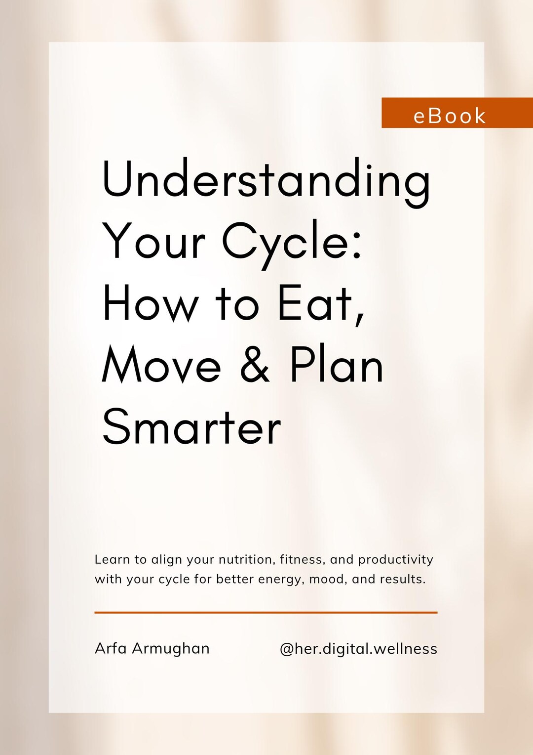 Understanding Your Cycle, How to Eat, Move & Plan Smarter - Etsy