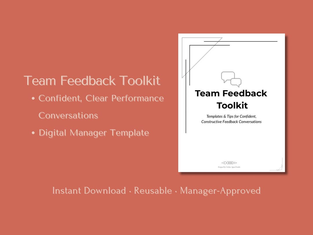 Team Feedback Toolkit for Managers | Performance Feedback Templates ...