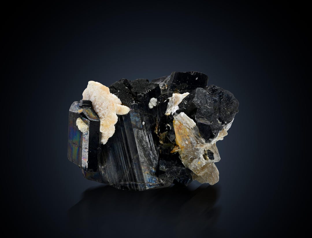 Schorl Crystal With Albite, Stak Nala, Skardu, Pakistan; 20 Grams - Etsy