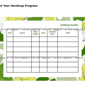Reusable Scorecard | Printable Golf Score Tracker | 18-hole Scorecard ...