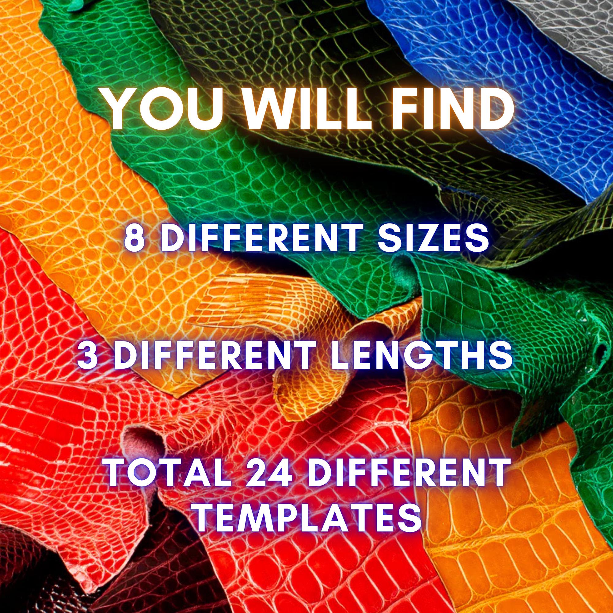 Leather Watch Strap Template | 24 Sizes | Watch Band Pattern | DWG ...