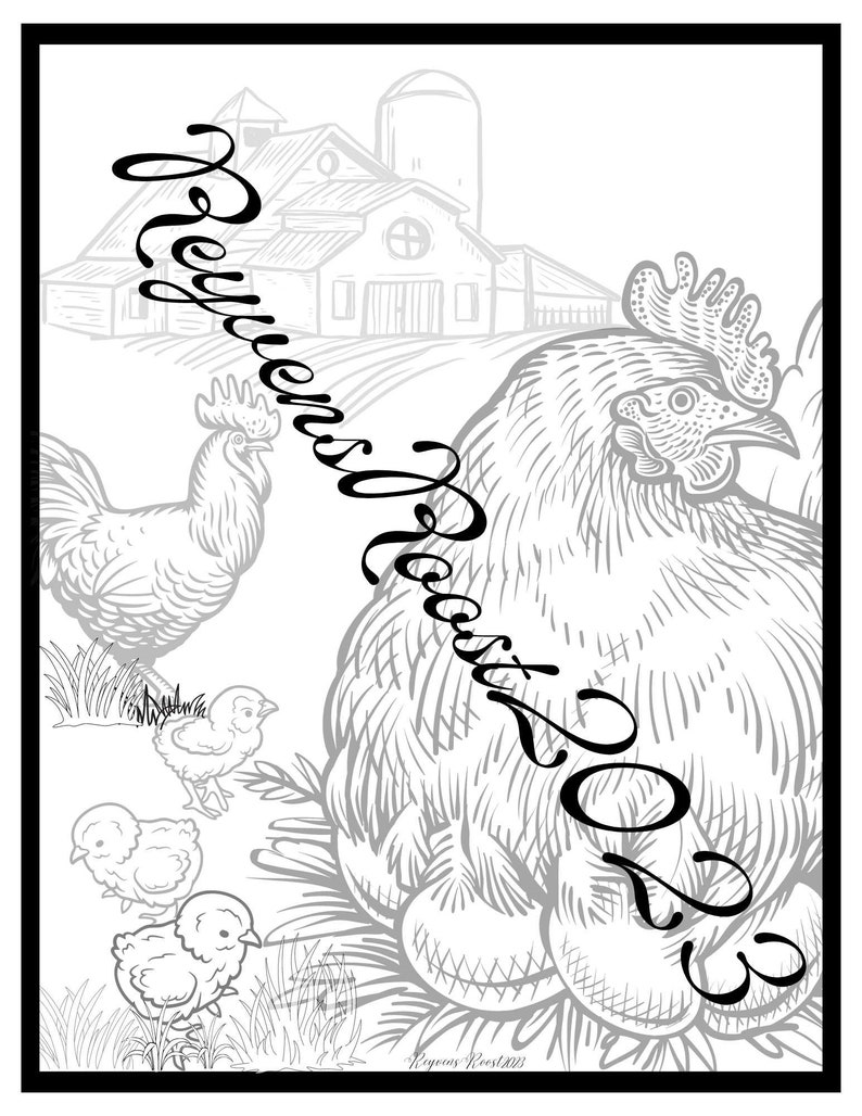 Immediate Digital Download Set of 5 Homestead Coloring Pages - Adult ...