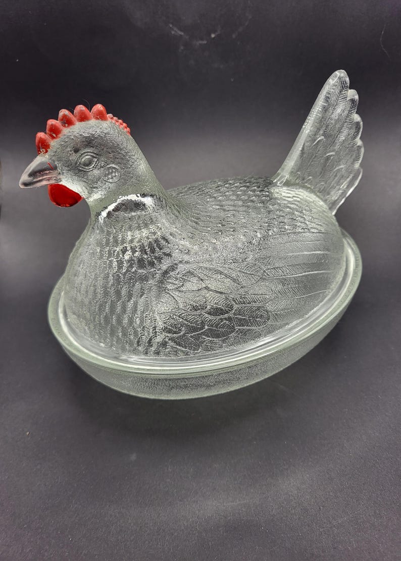 Vintage Indiana Glass Company Hen on Nest - Etsy