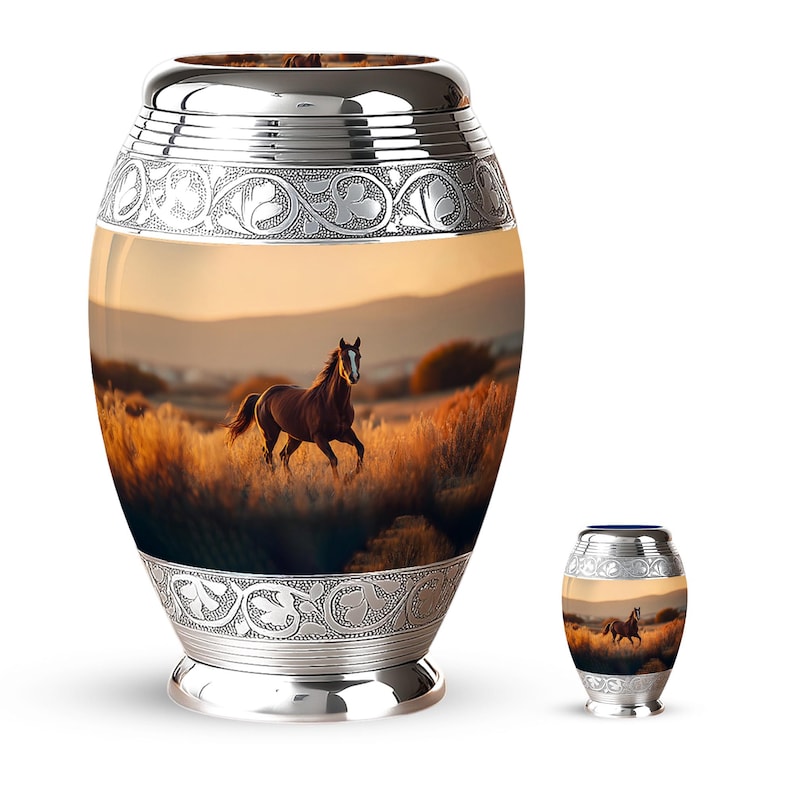 Personalized Horse Cremation Urn – Wild Horse Memorial Keepsake - Etsy