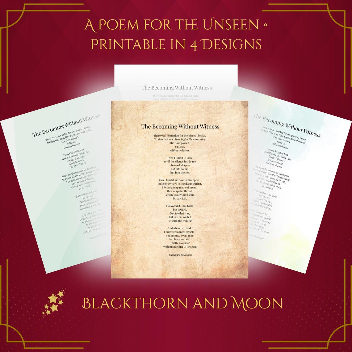 Empowering Healing Poem Print: Trauma Recovery Wall Art (digital ...