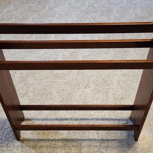 Hand Crafted NEW Solid Cherry Wood Mission Style Quilt Rack Stand ...