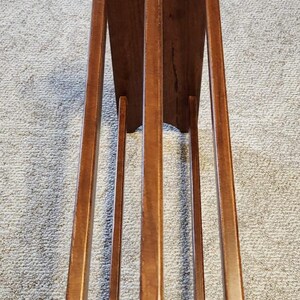 Hand Crafted NEW Solid Cherry Wood Mission Style Quilt Rack Stand ...