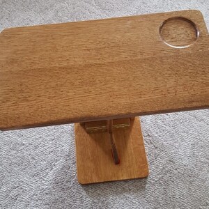 Quarter Sawed Red Oak Hand Crafted Custom Made New Solid Oak Wood FOLDING Sofa Server TV RV Snack Tray Laptop Table Color Golden Oak Etsy