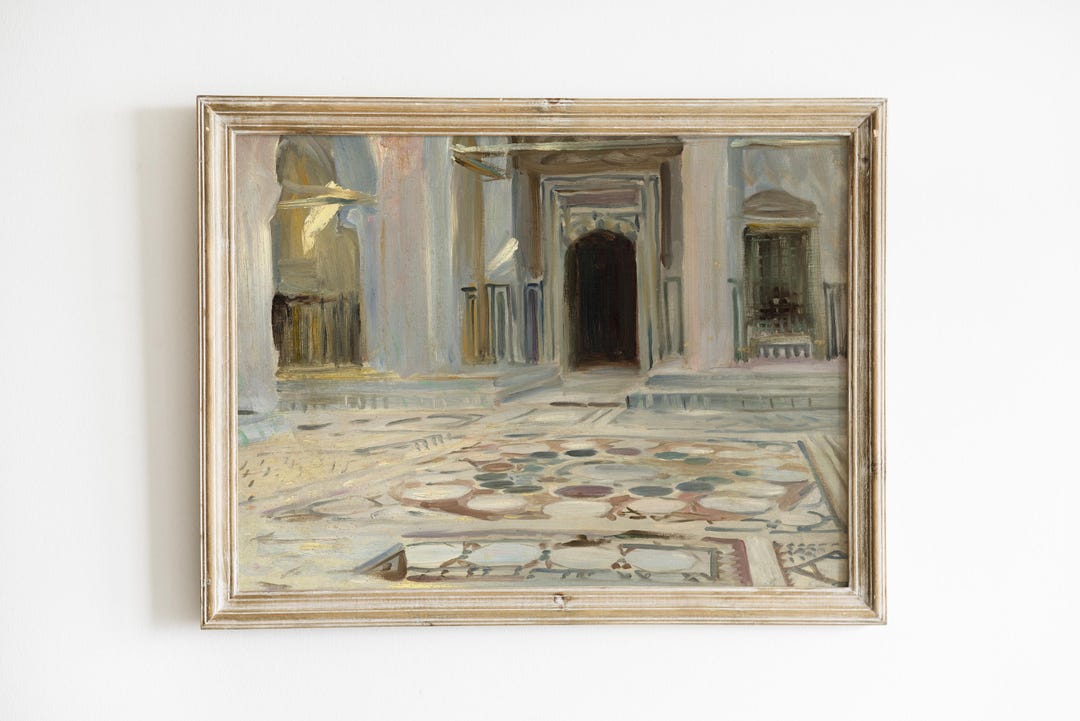 Pavement Cairo by John Singer Sargent Wall Art Painting Print - Etsy