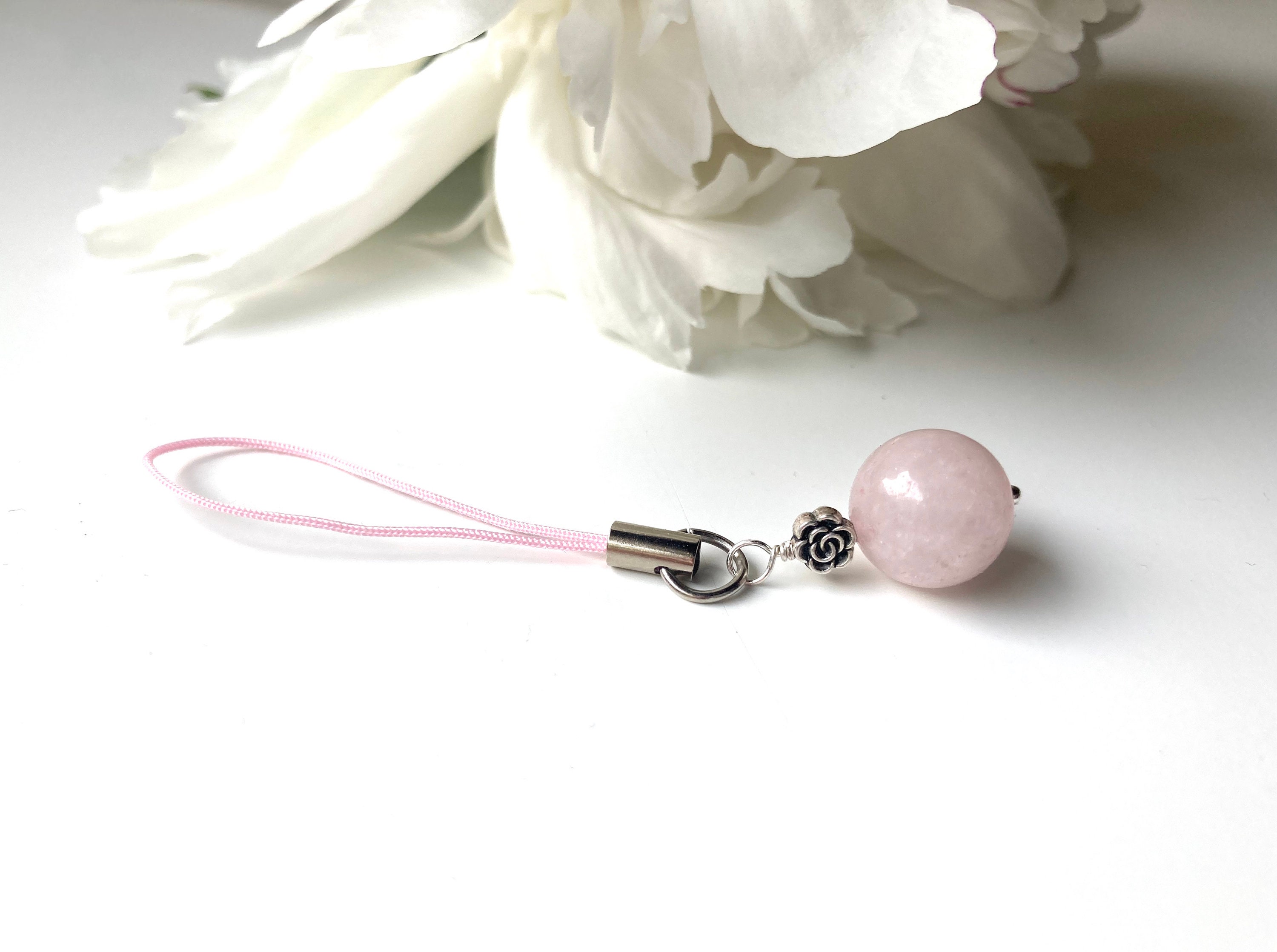 Rose Quartz Phone Charmcar Charmgemstonehealing - Etsy UK