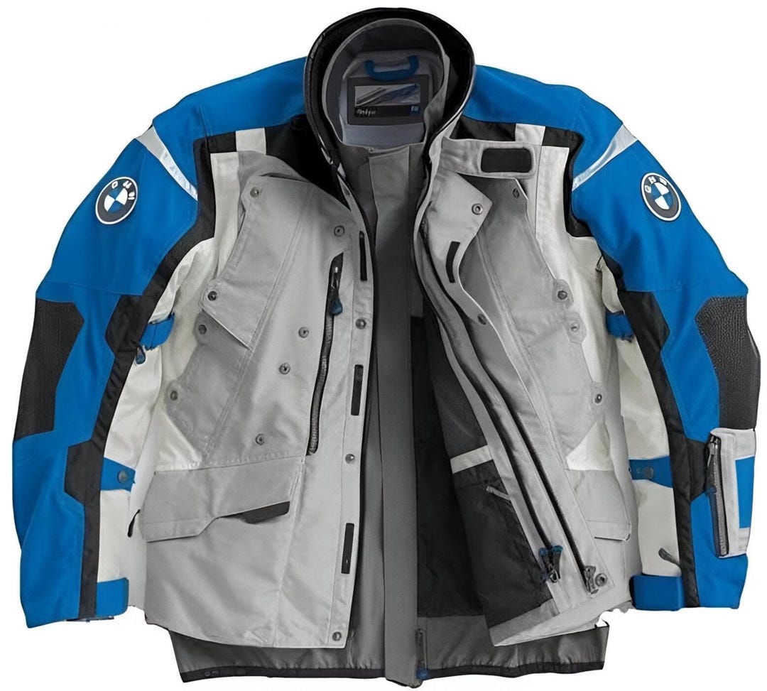 BMW GS Style Enduro Touring Adventure Motorcycle Jacket, Touring Riding ...