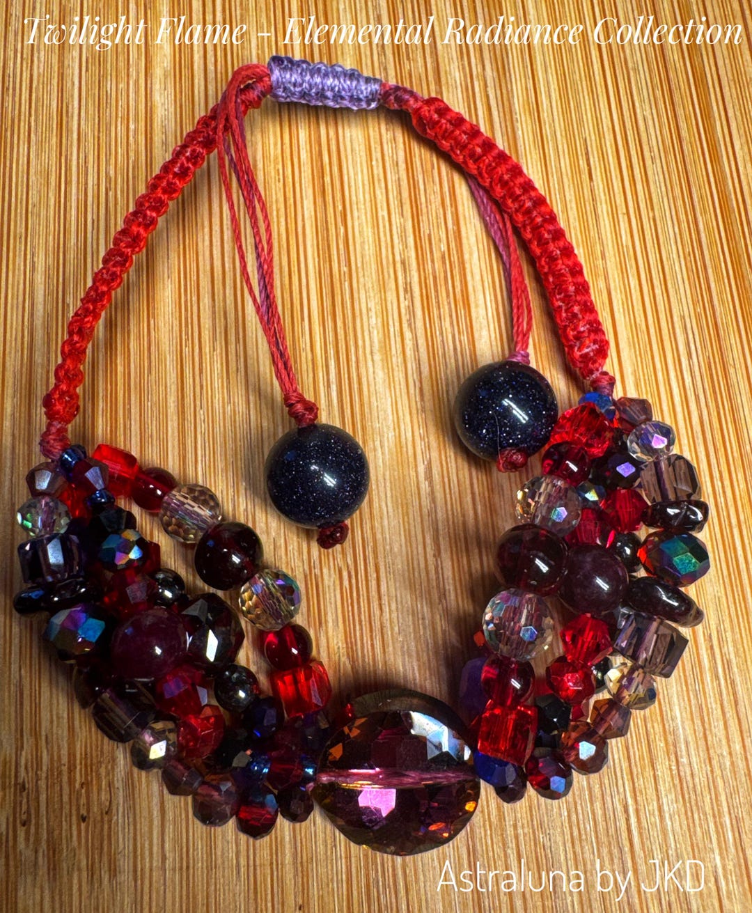 Twilight Flame Bracelet - Elemental Radiance Collection - Etsy