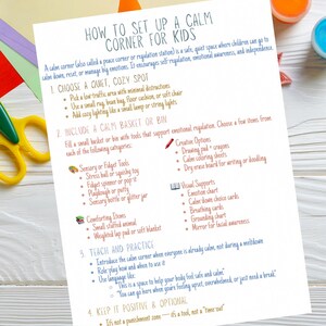 Calm Corner Printable Bundle | SEL Posters, Coping Tools, Emotion ...