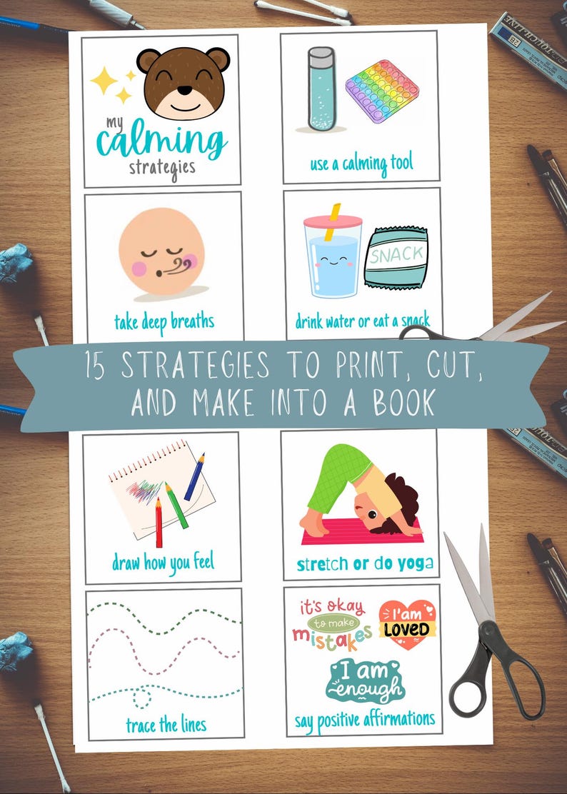 Calm Corner Printable Bundle | SEL Posters, Coping Tools, Emotion ...