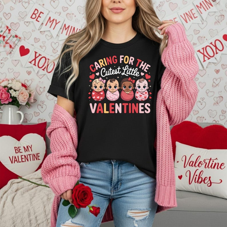 Caring Cutest Valentines T-shirt, Unisex Valentine's Day Gift, Cute ...