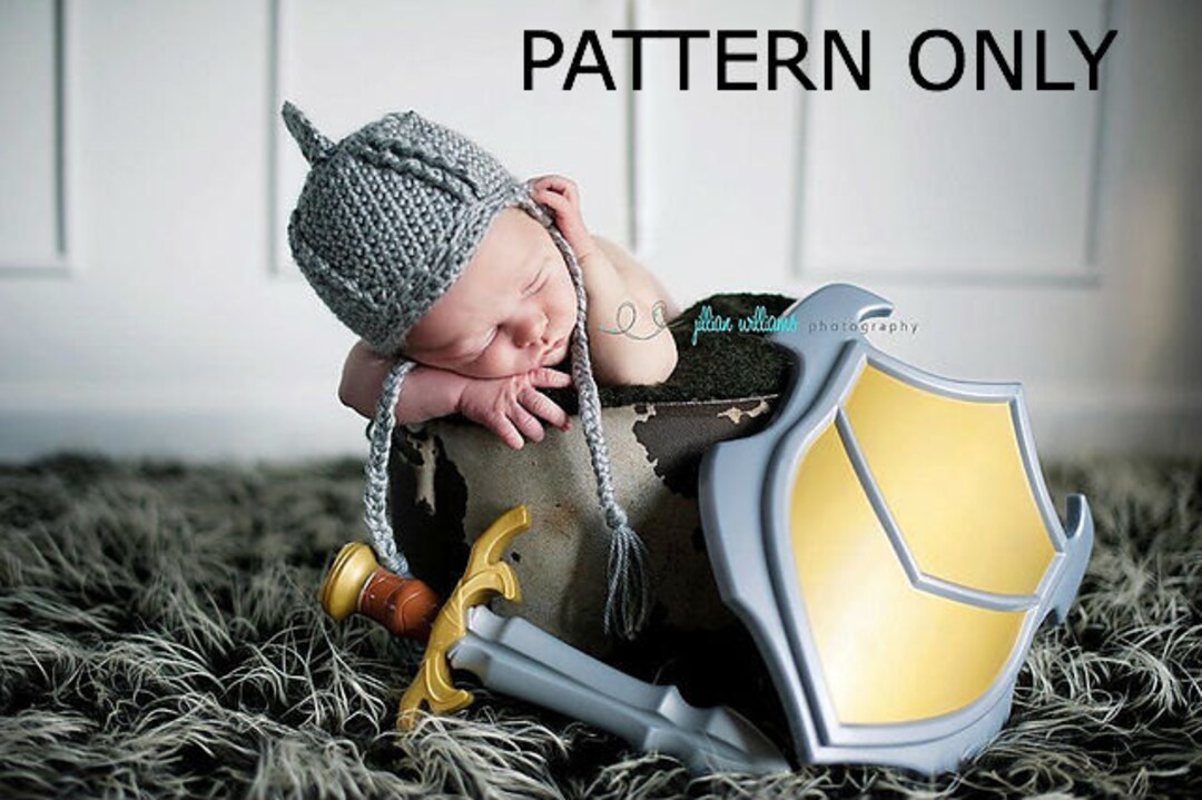Crochet Hat Patterns Knight Hat Pattern Knight Photo Props Photo Prop ...
