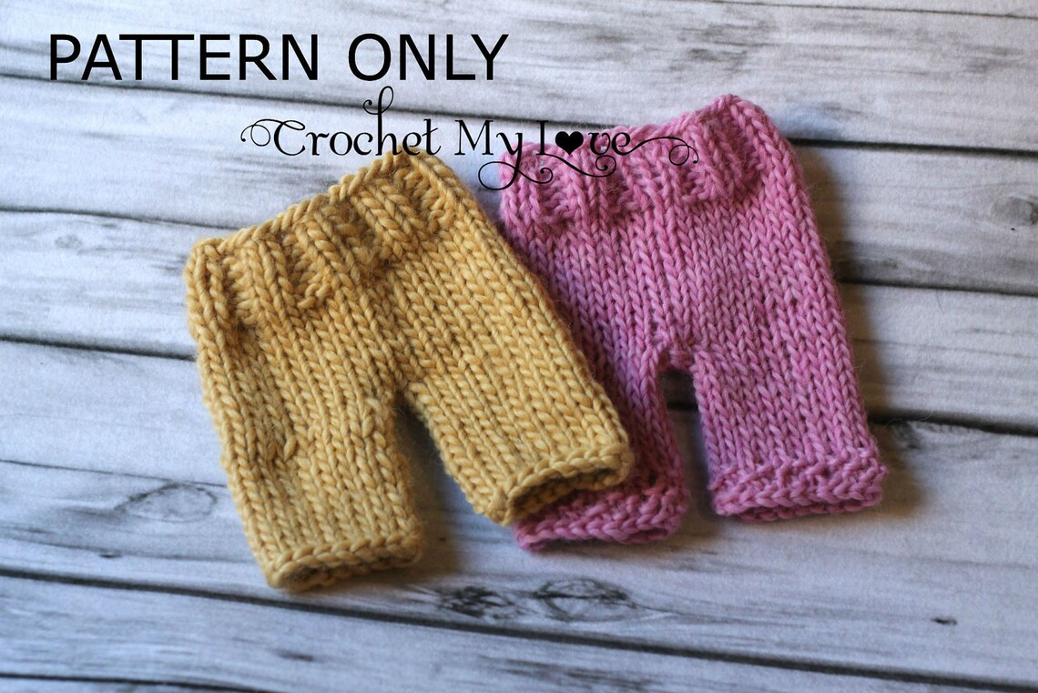 Knitting Pants Pattern Baby Pants Pattern Photography Prop - Etsy
