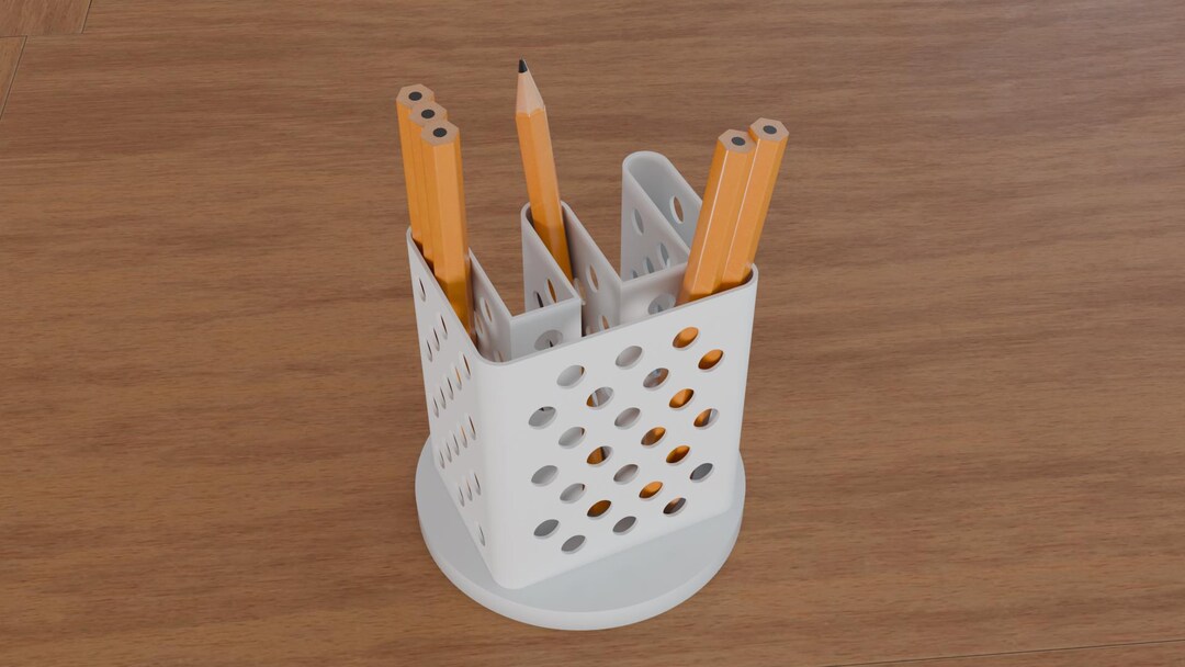 E Letter Pen Holder – 3D Printed Desk Organizer - Gift for Names ...