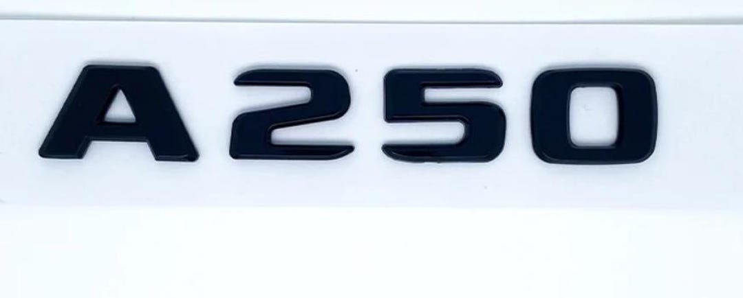 3D Letters A250 ABS Emblem for Mercedes Benz A Car Trunk Rear Logo ...