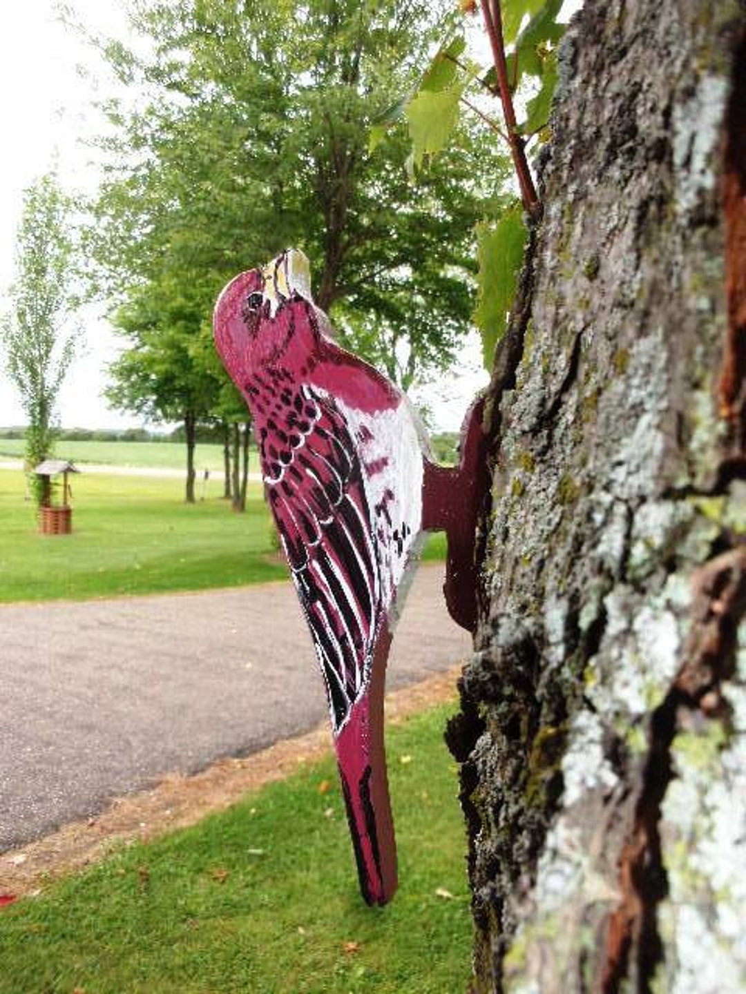 PURPLE FINCH STATUE - Etsy