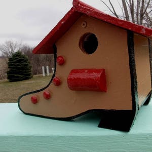 Wooden Shoe Birdhouse - Etsy