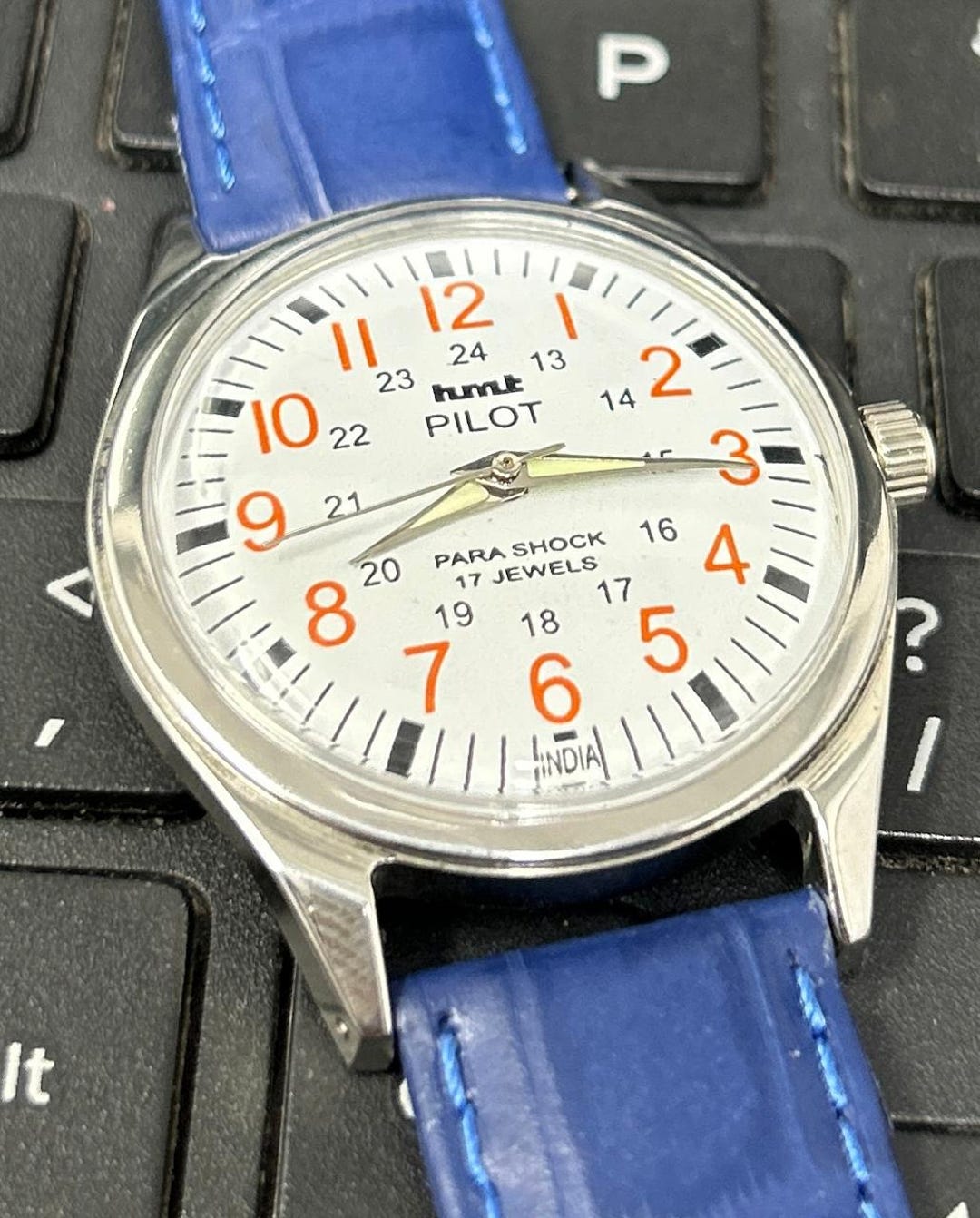 HMT PILOT Handwinding Dial White Men,s Wrist Watch - Etsy