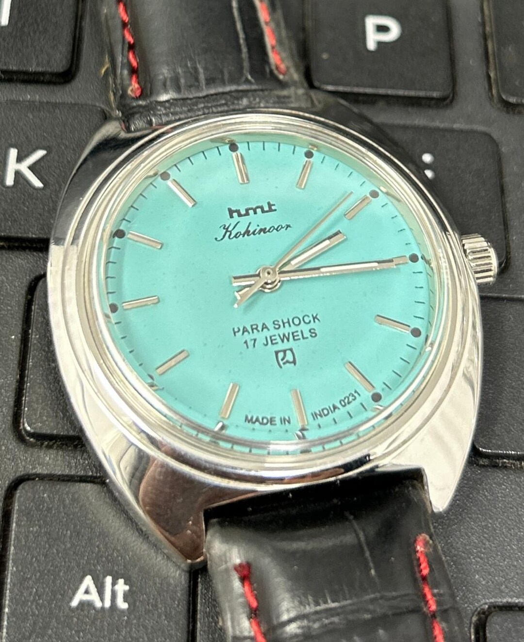 HMT KOHINOOR Handwinding Dial Sky Blue Men,s Wrist Watch - Etsy
