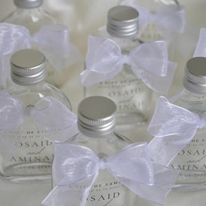 Personalized Zamzam Water Bottle Wedding Favors | Islamic Nikkah Walima ...