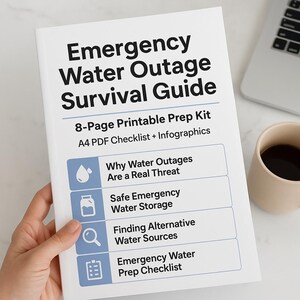 How to Survive a Water Outage – Emergency Water Preparedness Guide - Etsy