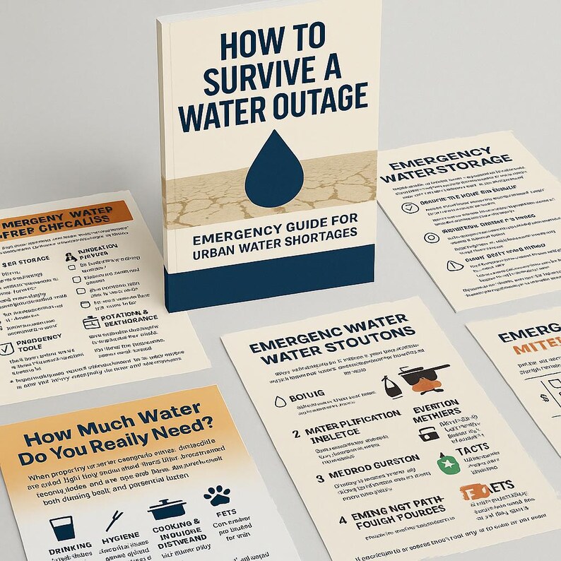 How to Survive a Water Outage – Emergency Water Preparedness Guide - Etsy