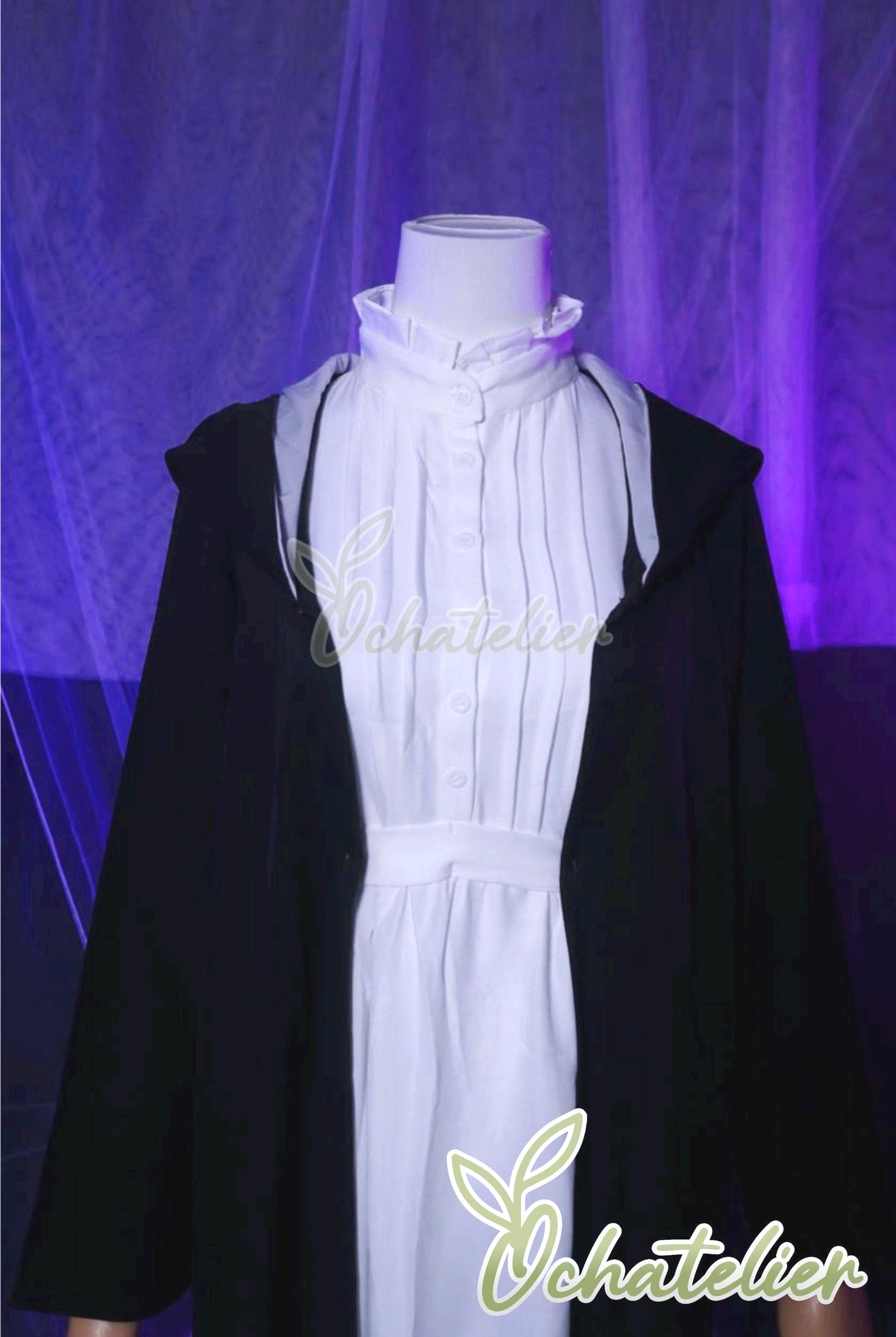 Fern Cosplay Costume – Traveling Elf Anime Outfit (outer, Dress & Hair ...
