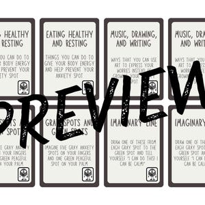 Anxiety Coping Strategies Memory Game- Based on the Book by Diane Alber ...