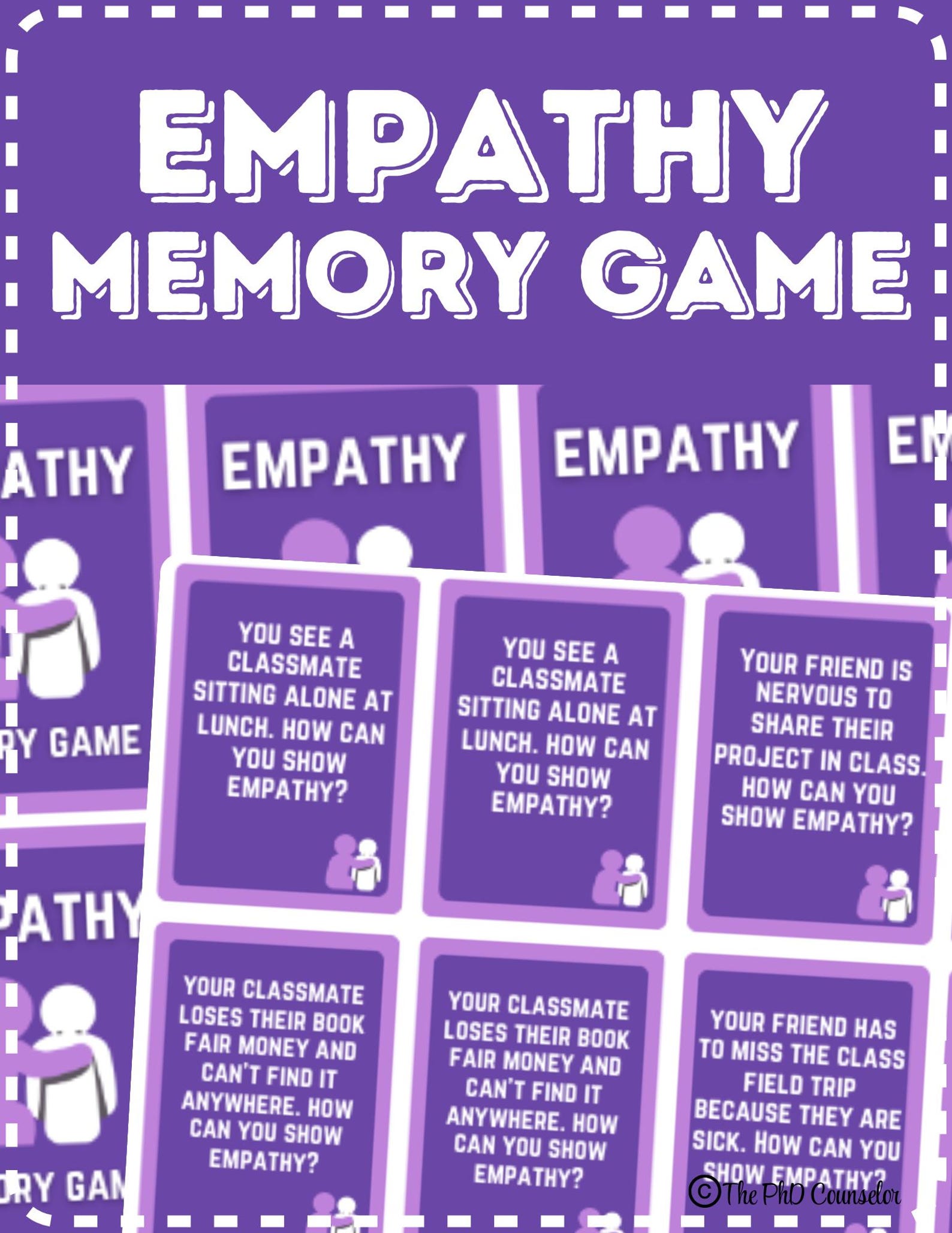 Empathy Questions Memory Game, Social Skills - Etsy