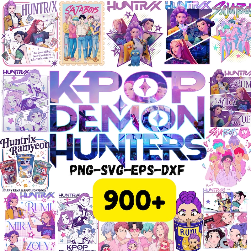 Kpop Demon Hunters Huntrix Stickers - Etsy