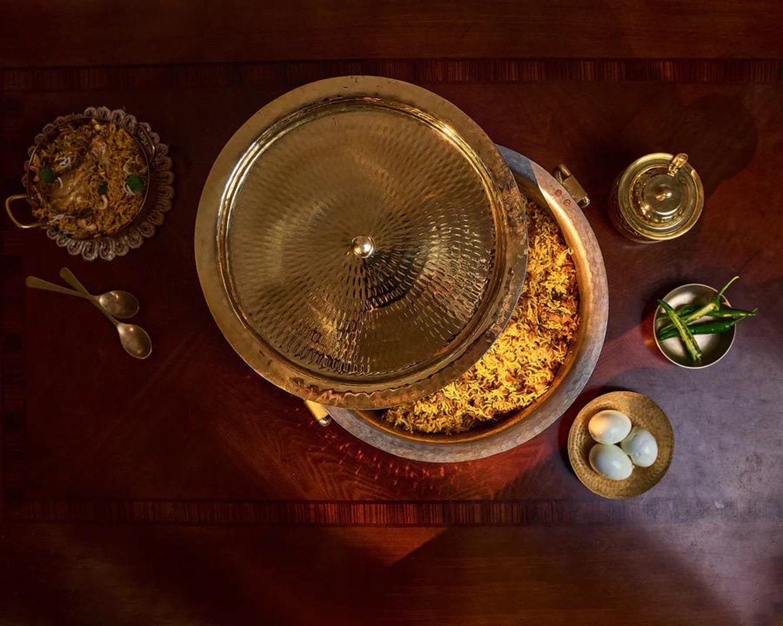 Traditional Handcrafted Brass Biryani Pot , Lagan 4 Liter - Etsy