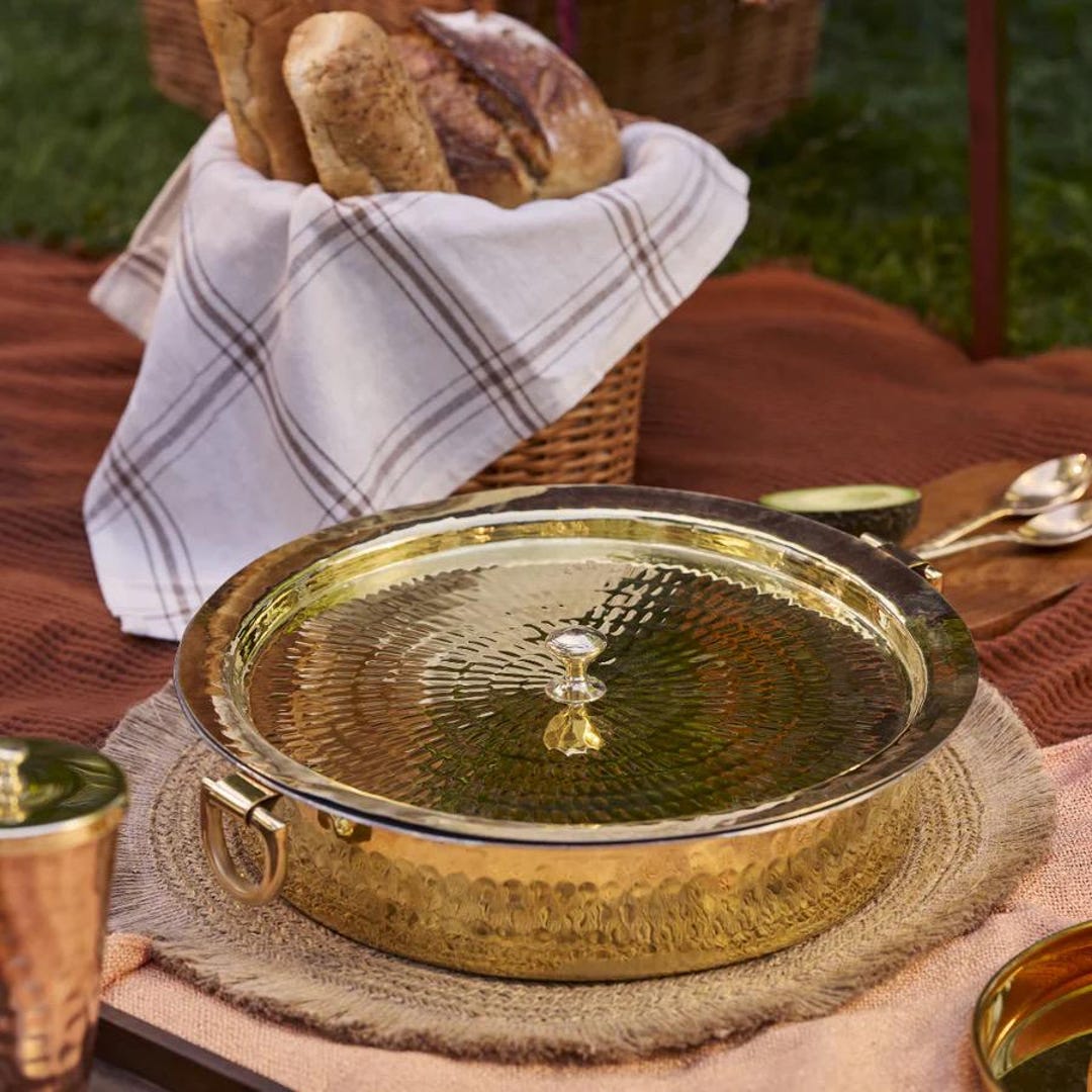 Traditional Handcrafted Brass Biryani Pot , Lagan 4 Liter - Etsy