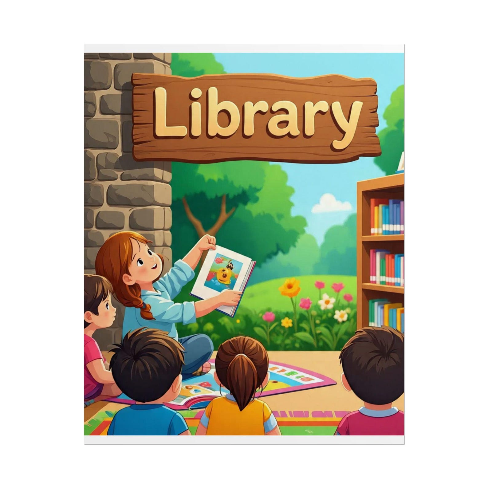 Library Posters for Kids, Educational Art, Classroom Posters or Chart ...