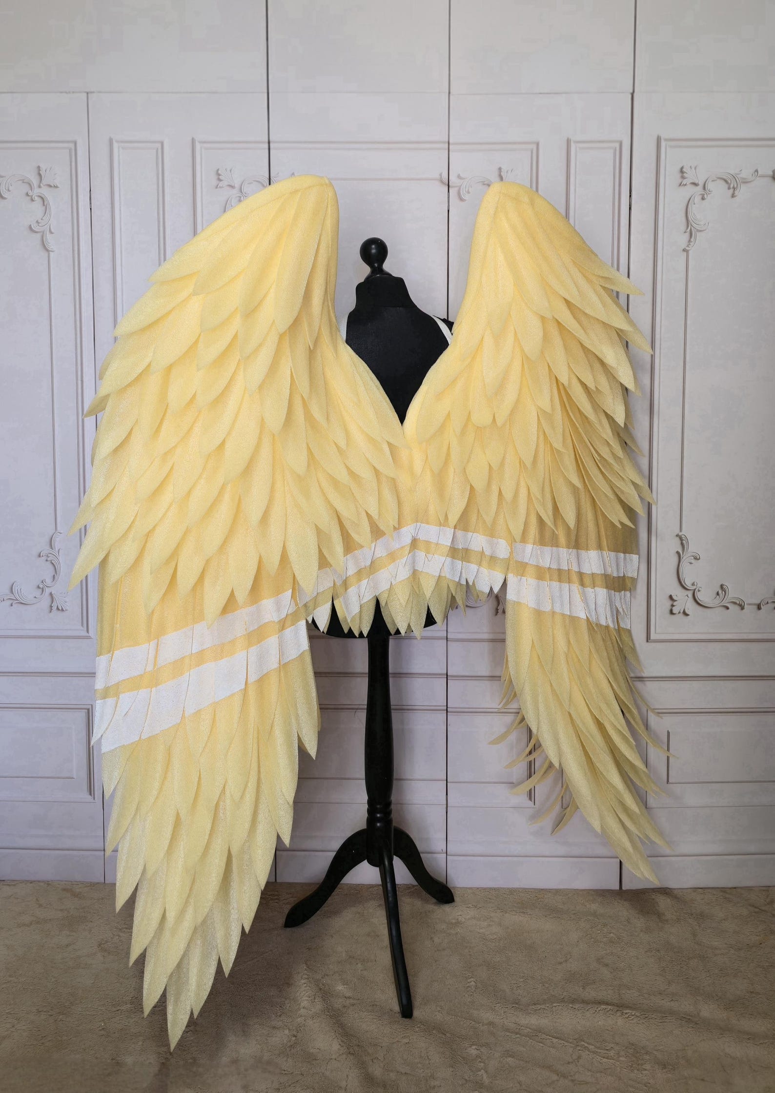 Hazbin Hotel Abel Cosplay Wings – Large Yellow Angel Wings, Anime ...