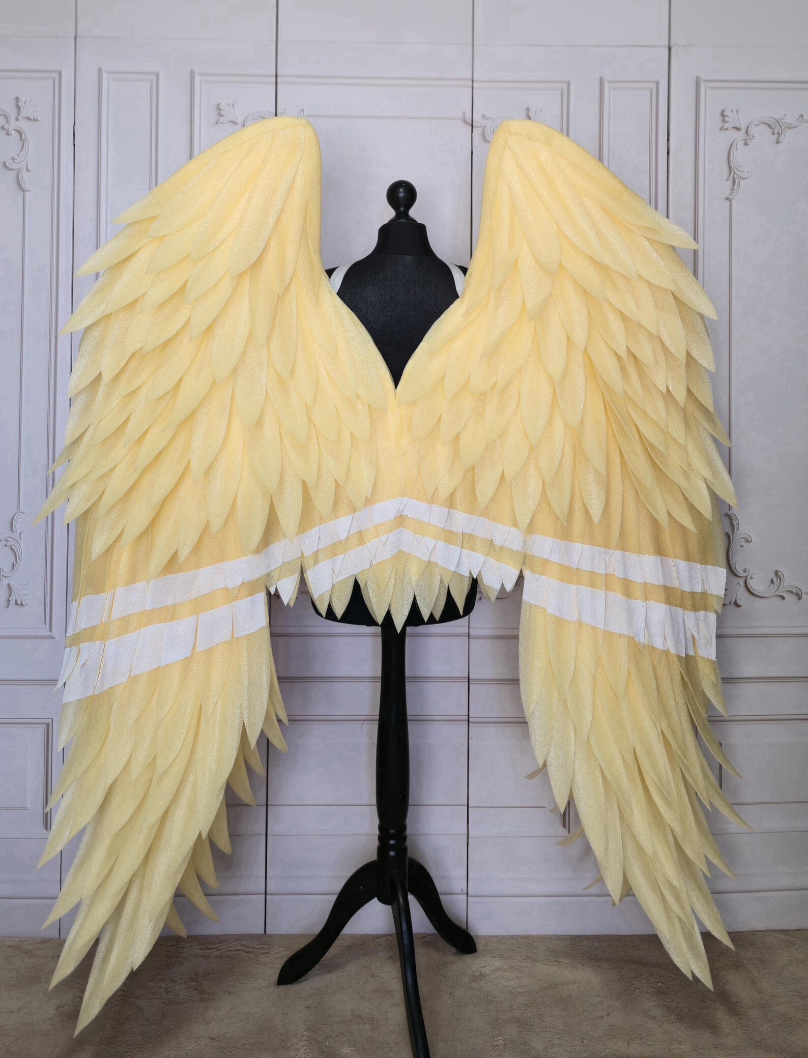 Hazbin Hotel Abel Cosplay Wings – Large Yellow Angel Wings, Anime ...
