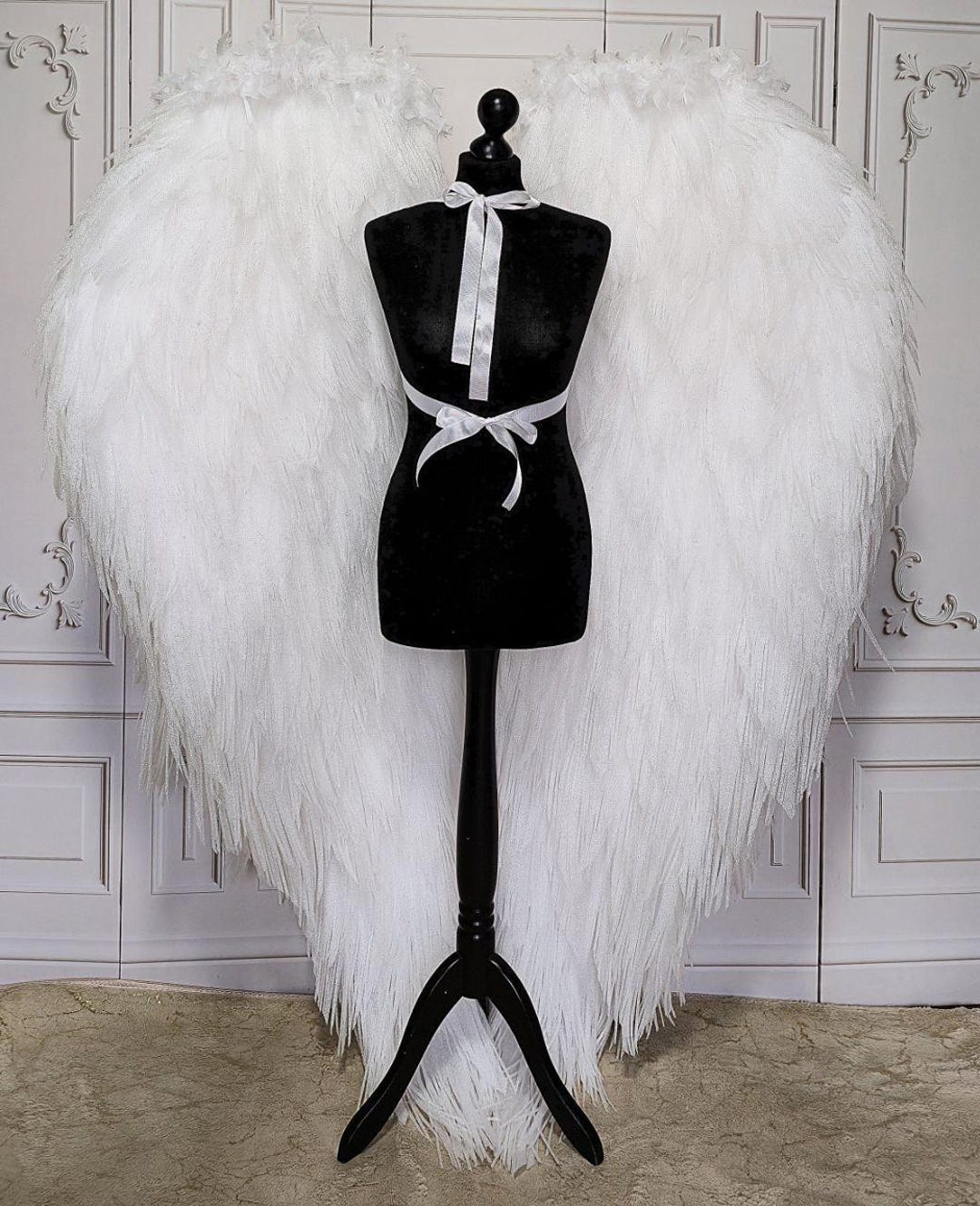 White Fluffy Angel Wings: Large Decorative Cosplay Wings - Etsy