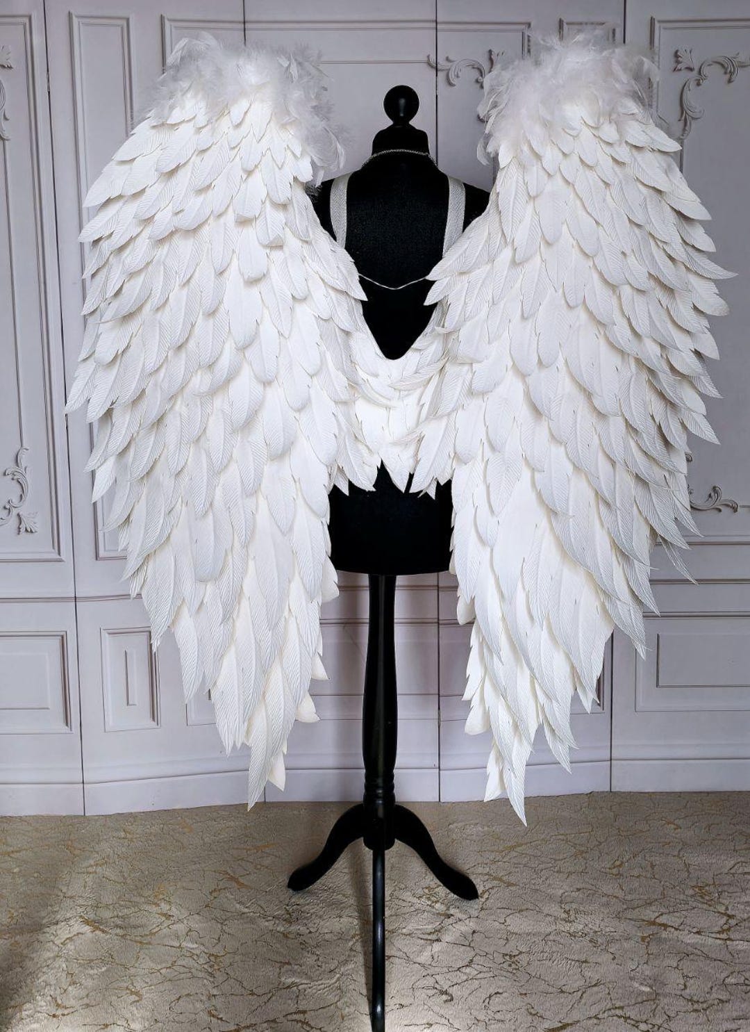 Feathered Angel Wings: Realistic Photo Prop, Cosplay Costume - Etsy