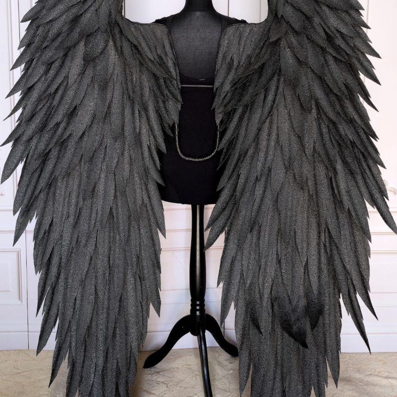 Disfraz de ángel negro - Etsy México
