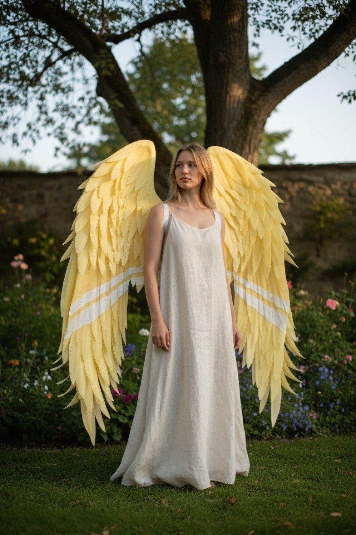 Hazbin Hotel Abel Cosplay Wings – Large Yellow Angel Wings, Anime ...