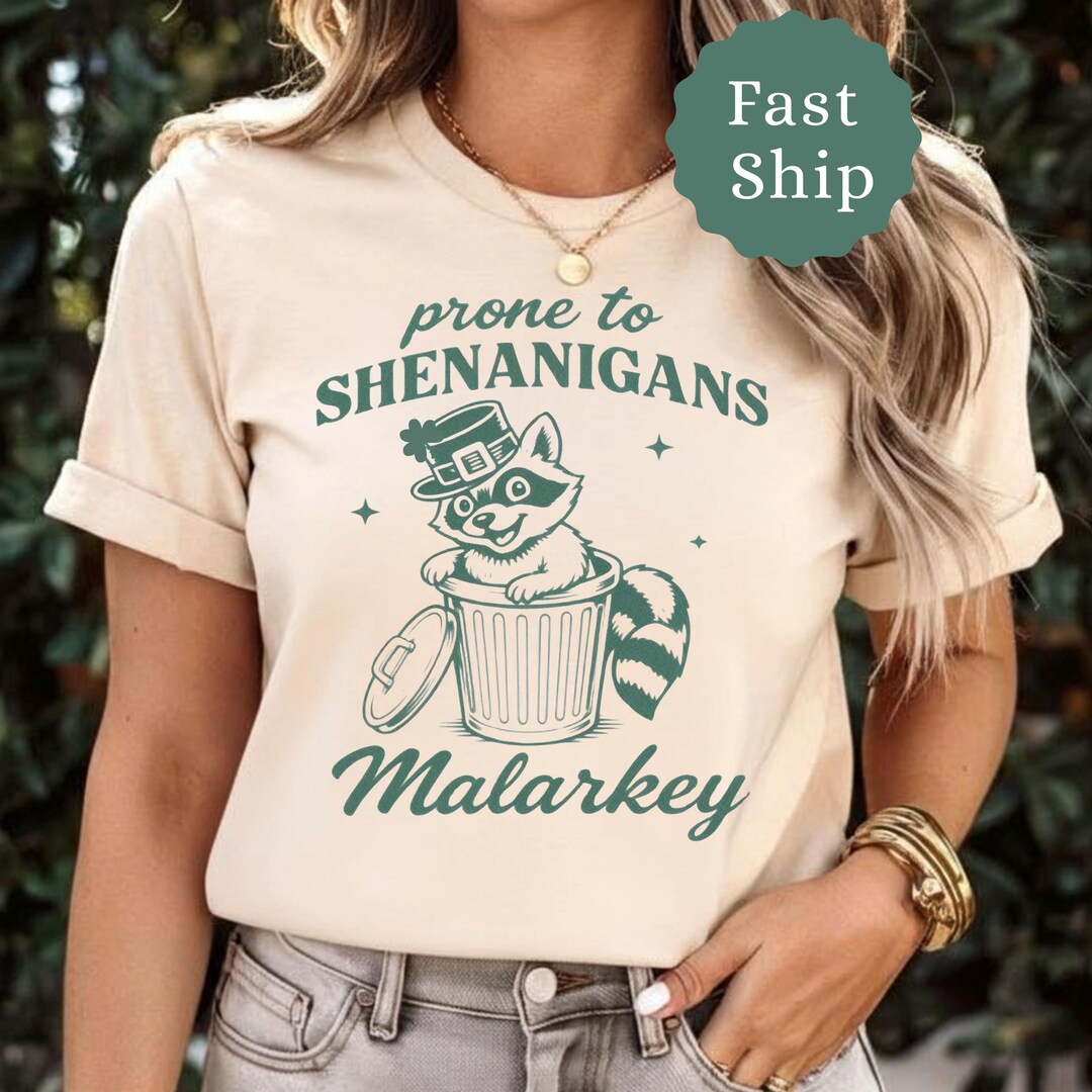 Prone to Shenanigans and Malarkey Shirt, Shamrock St Patrick's Day ...