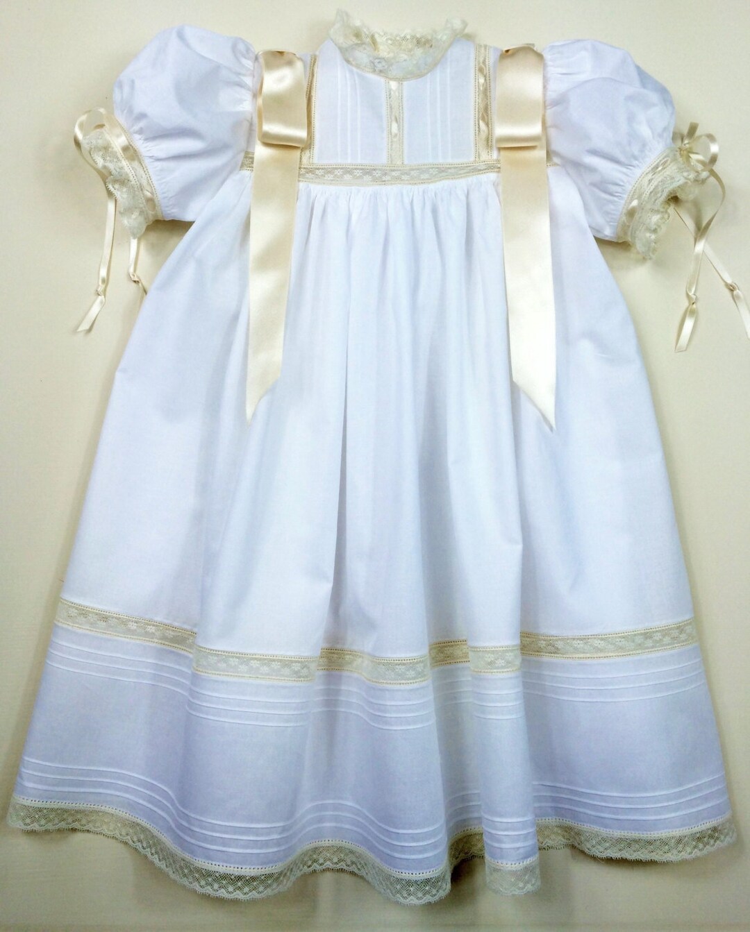 Heirloom Ribbon and Lace Dress - Etsy