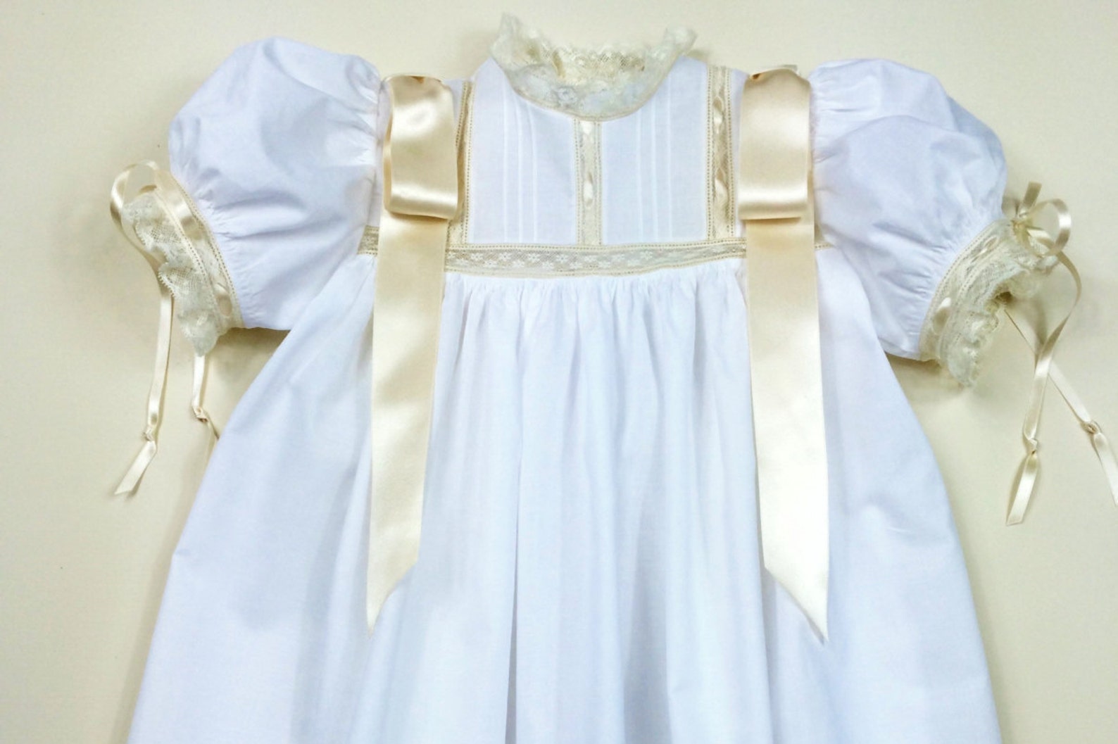 Heirloom Ribbon and Lace Dress - Etsy