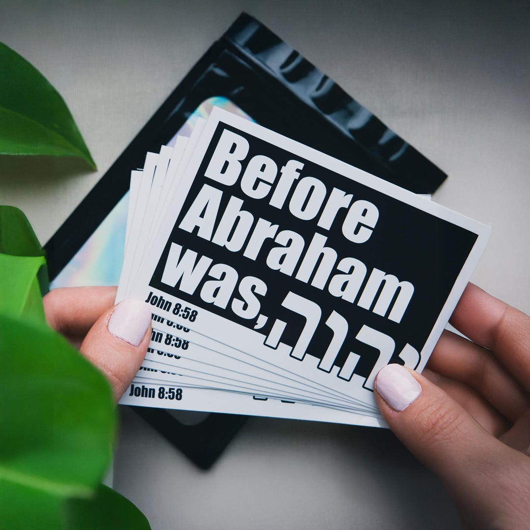 10 Christian Stickers – ABRAHAM | Bible Verse Stickers for Evangelism ...
